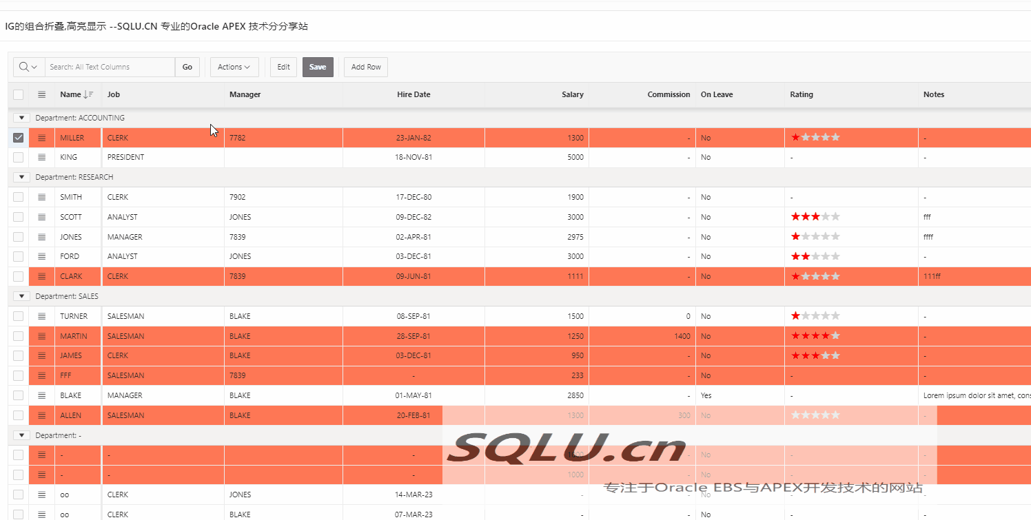 Oracle APEX:IG Interactive Grid 组件高亮显示和分组功能! - 哔哩哔哩