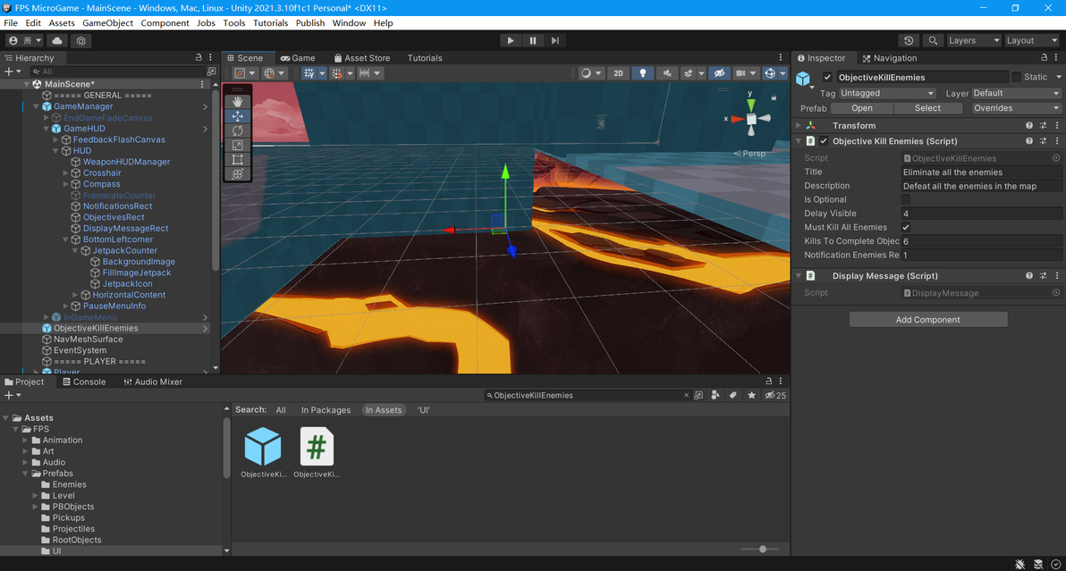 【Unity】官方FPS microgame示例 自学记录 三 - 哔哩哔哩