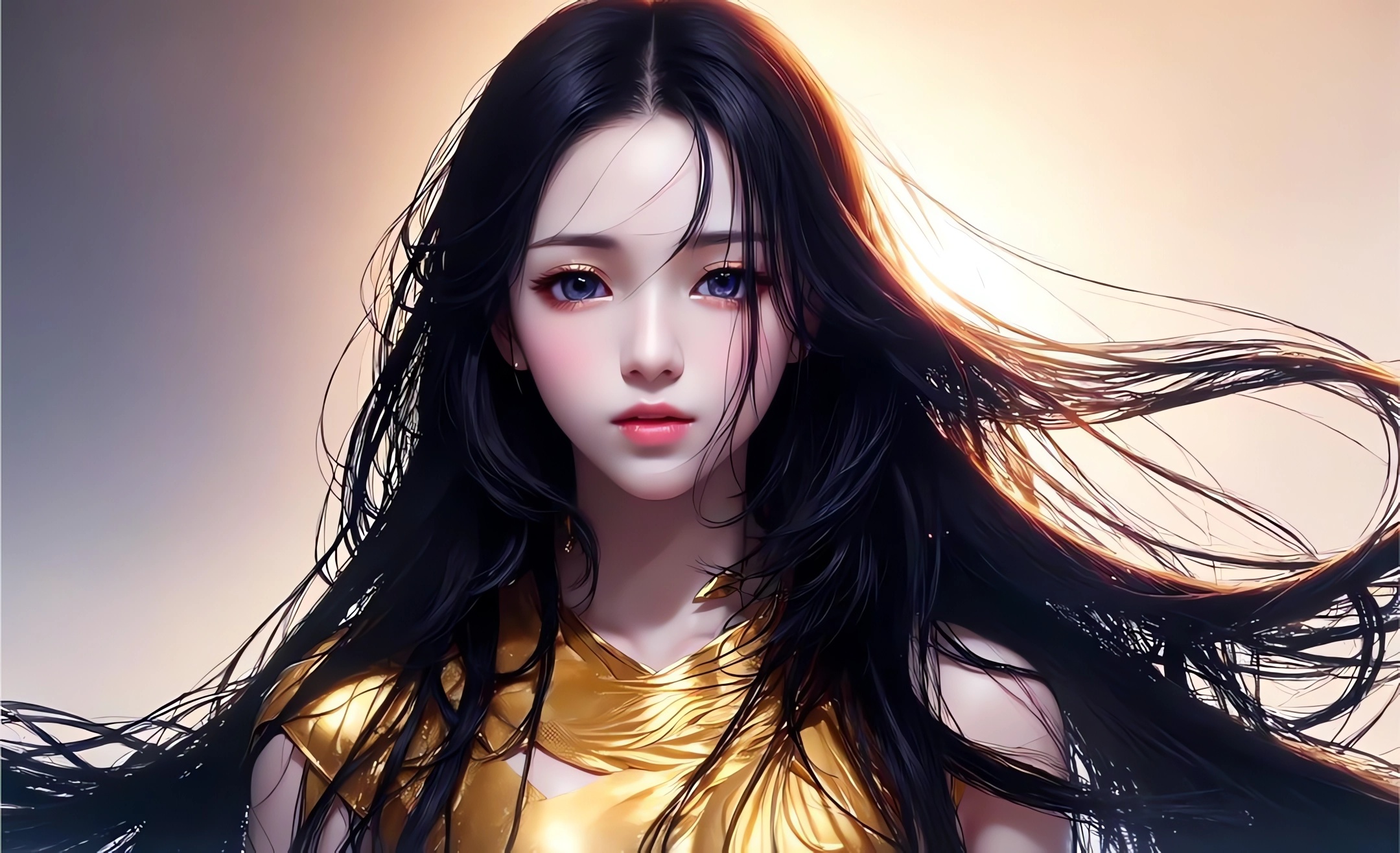 【ai美神欣赏】横屏少女(pc壁纸)【图包已附】 哔哩哔哩