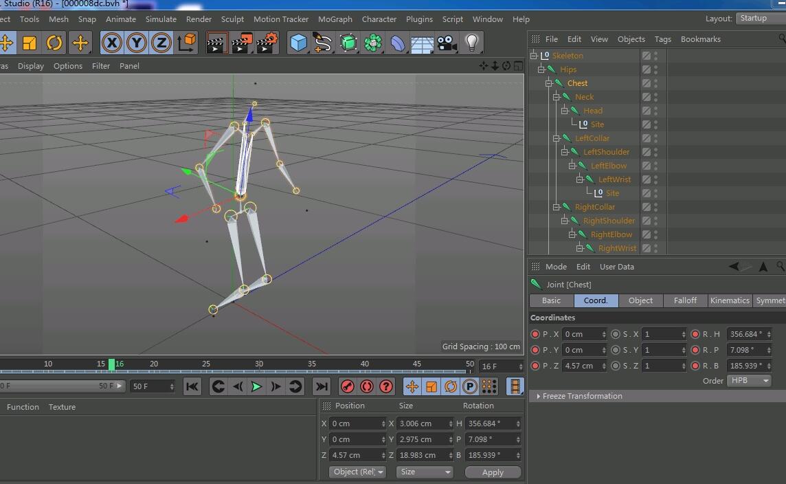 kinect动作捕捉初探（下）——bvh文件的处理和应用 - 哔哩哔哩