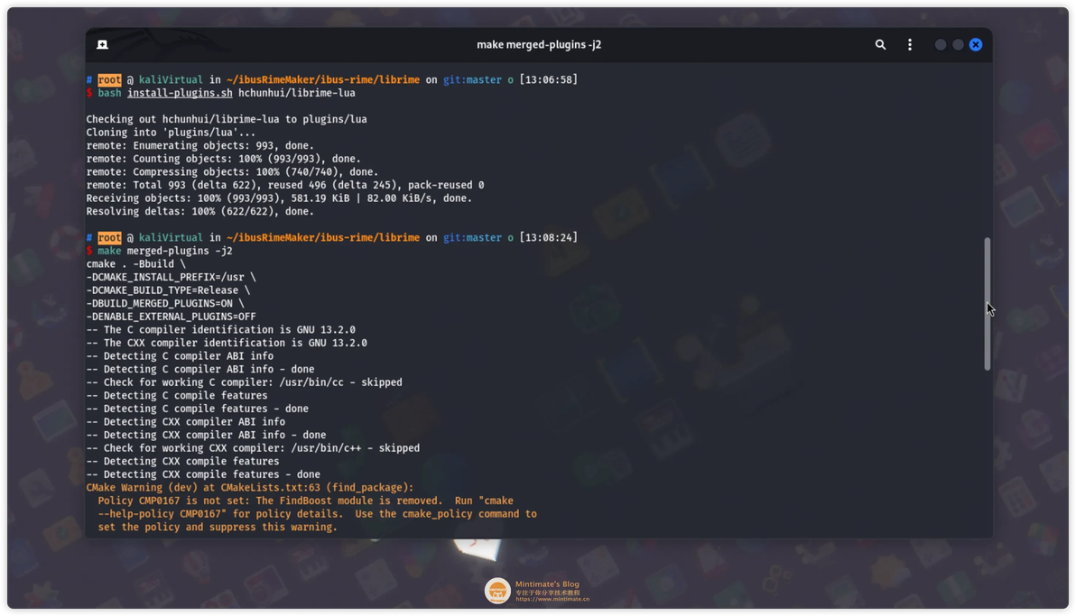Linux上手动编译安装librime、librime-lua以及ibus-rime，提升中文输入法体验 - 哔哩哔哩
