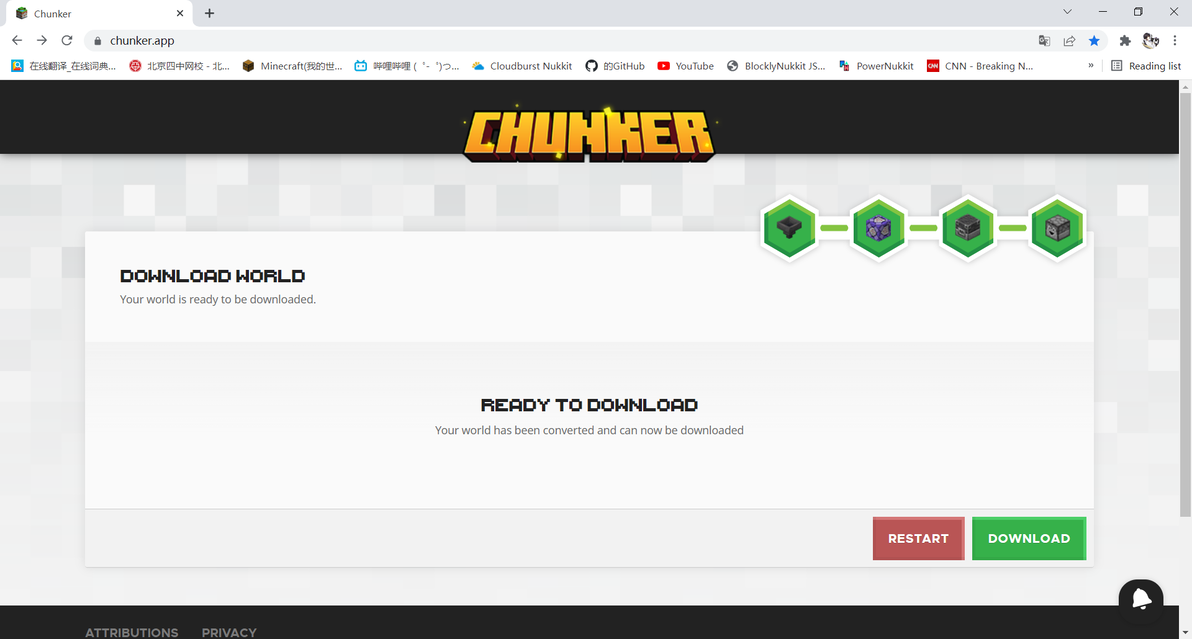 Chunker.app —— 超好用的我的世界在线地图存档转换格式网站！ - 哔哩哔哩