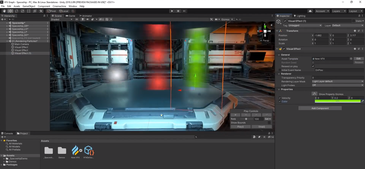 Unity学习笔记 Vol.72 使用 Visual Effects Graph 渲染粒子 - 哔哩哔哩