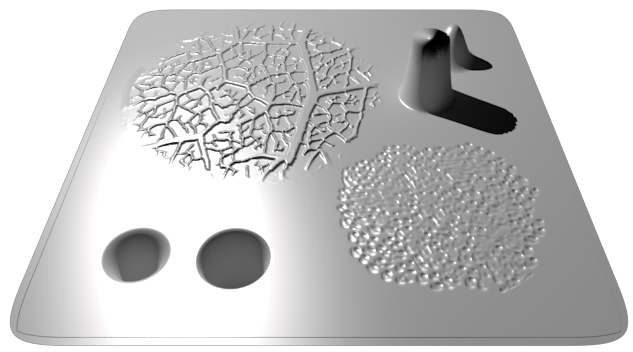 探究三维设计软件三大贴图Bump、Normal、Displacement的本质与区别-以C4D RS为例 - 哔哩哔哩