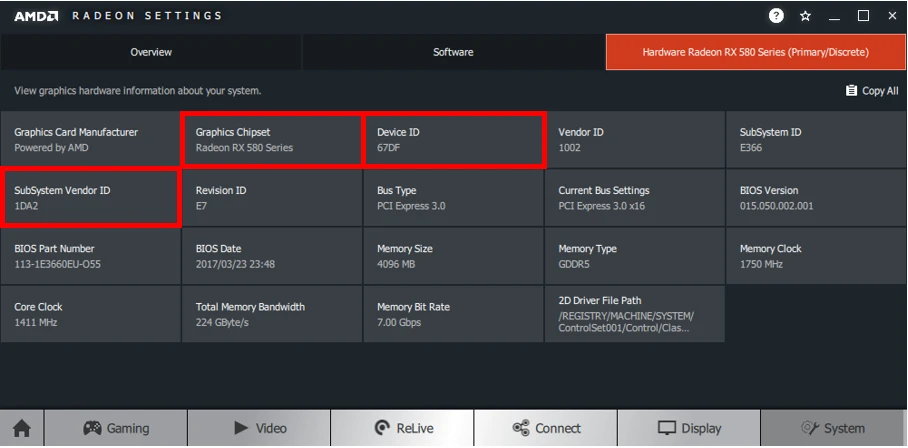 识别 AMD 显卡的制造商和型号 - 哔哩哔哩