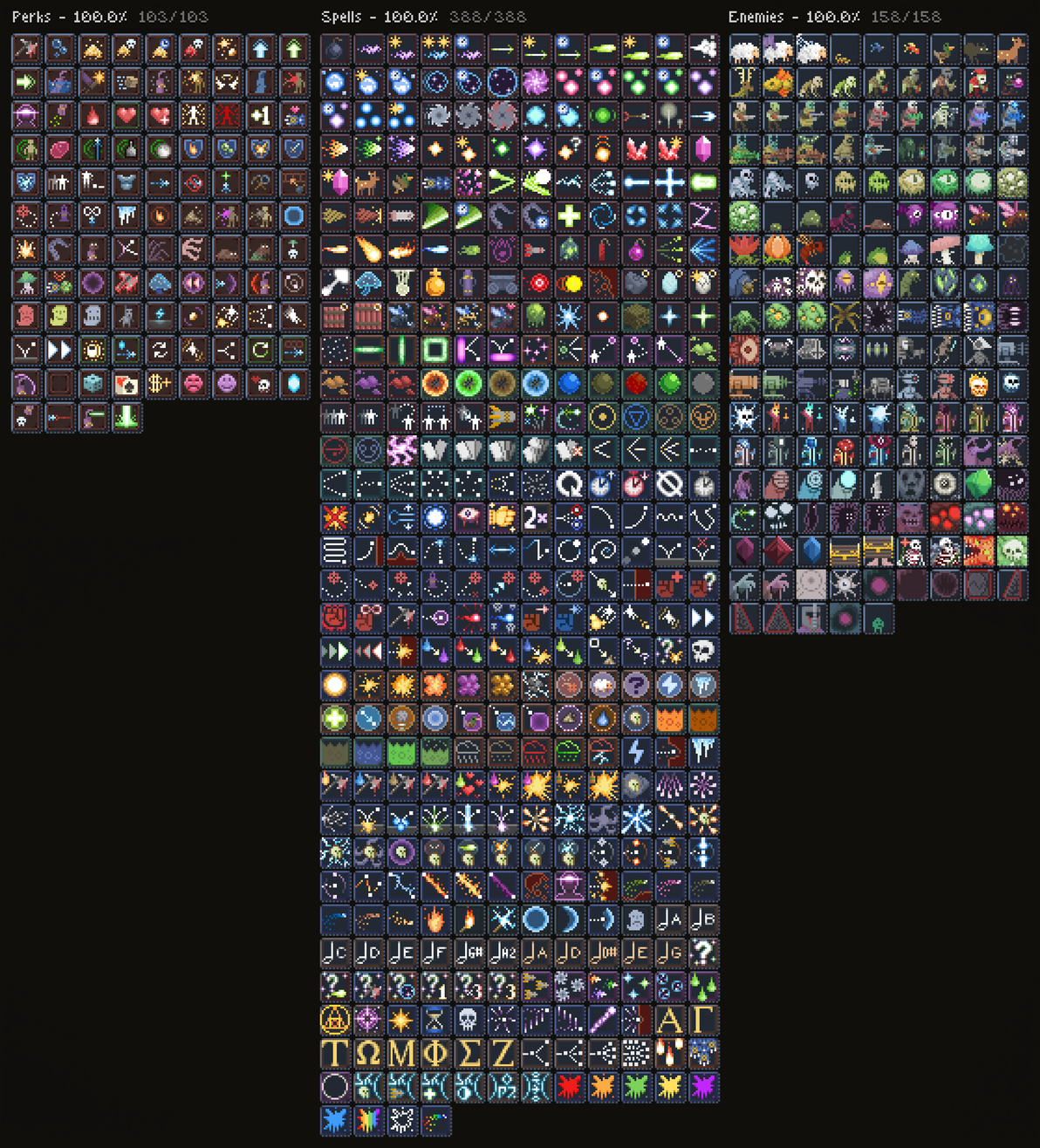 Noita全图鉴（2021-3-10） - 哔哩哔哩