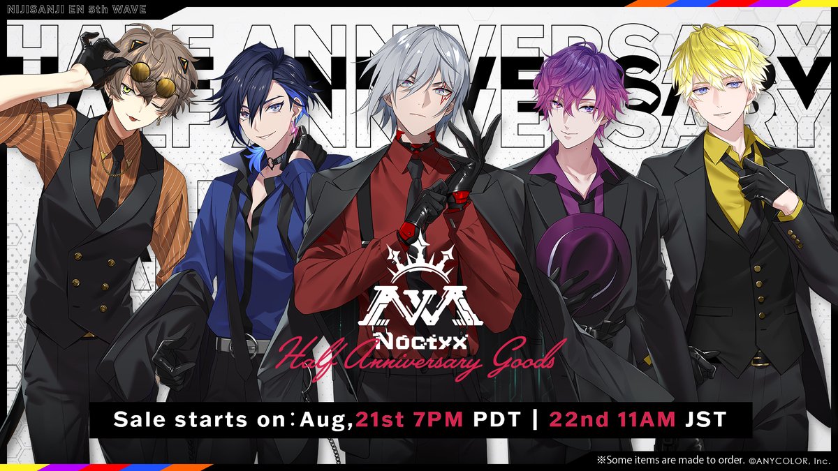 【NIJIEN周年资讯】Noctyx半周年快乐 - 哔哩哔哩