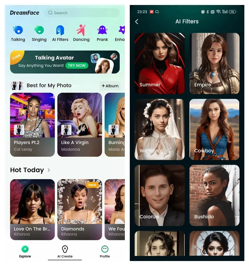 静态图片转换动态图像 DreamFace v3.1.2 解锁会员版 - 哔哩哔哩