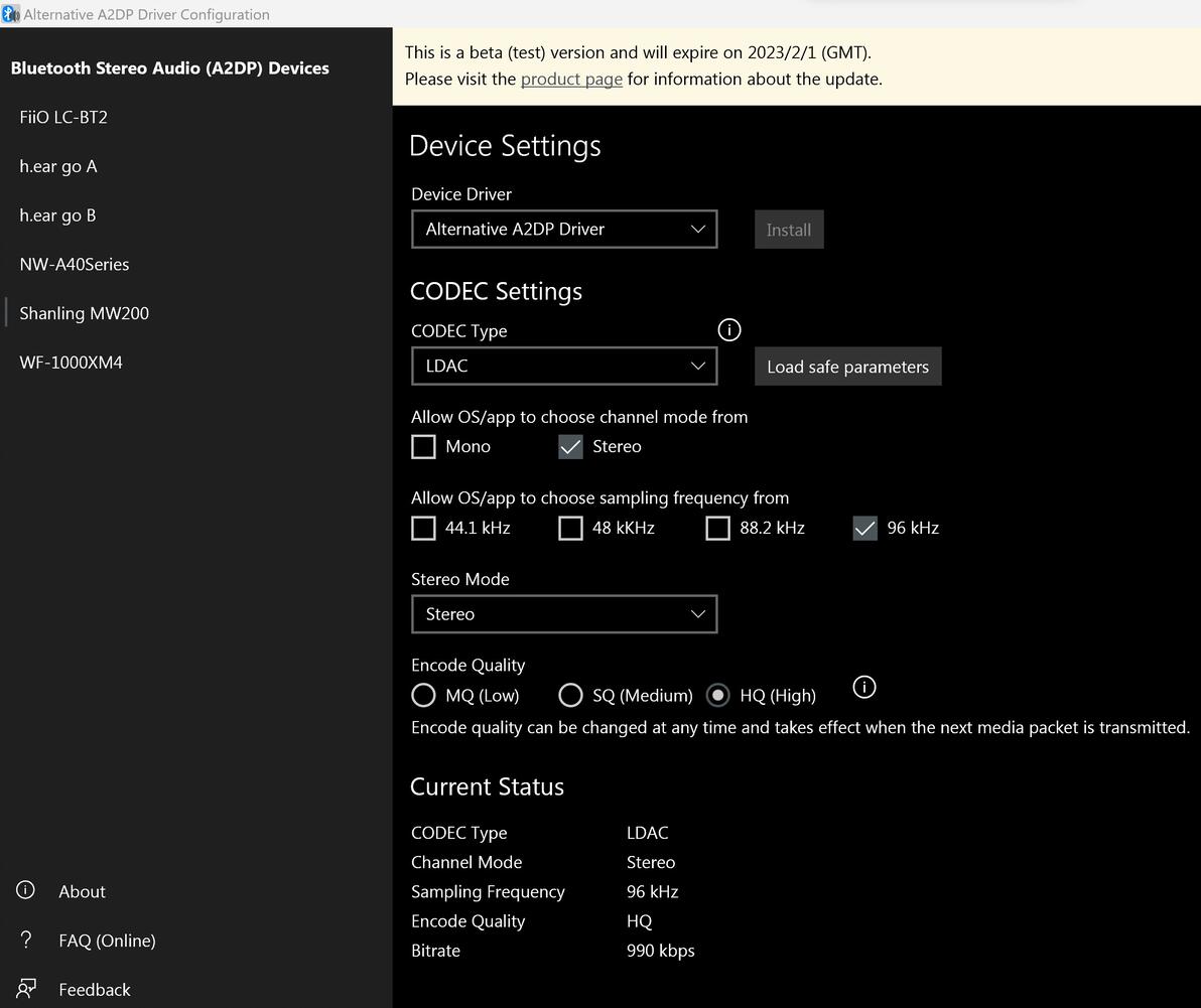 Windows支持LDAC啦 - 哔哩哔哩