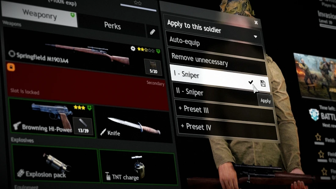 【Enlisted/从军】开发日志：出击队列与武器装备预设菜单！【04/14/2023】 - 哔哩哔哩