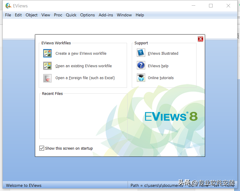 EViews 8.0软件安装包下载及安装教程 - 哔哩哔哩