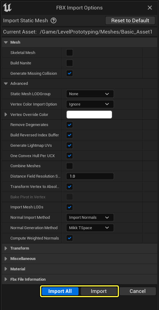 UE5管理内容-使用FBX方法导入静态网格体LOD - 哔哩哔哩