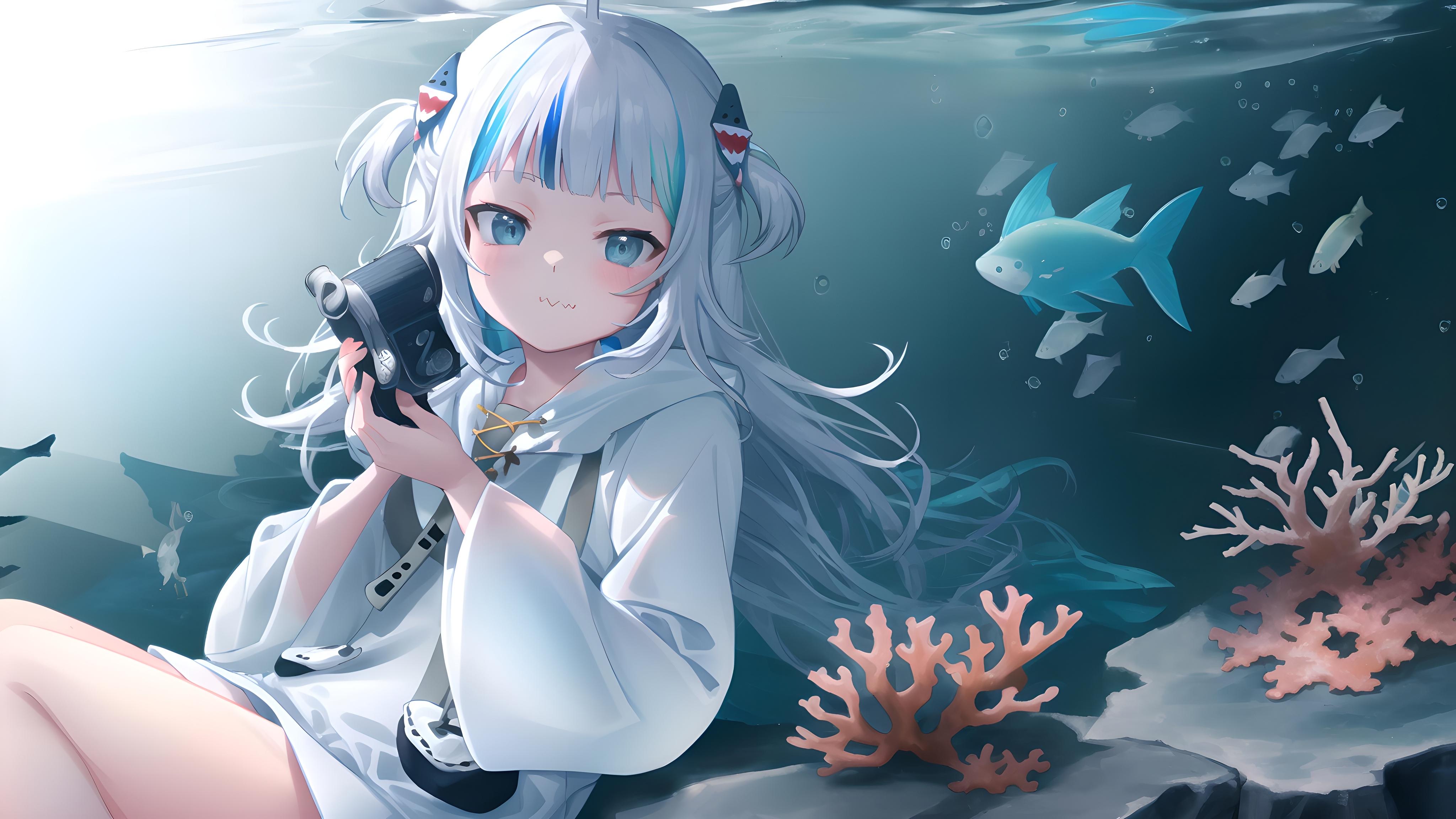 AI绘画 Gawr Gura - 哔哩哔哩