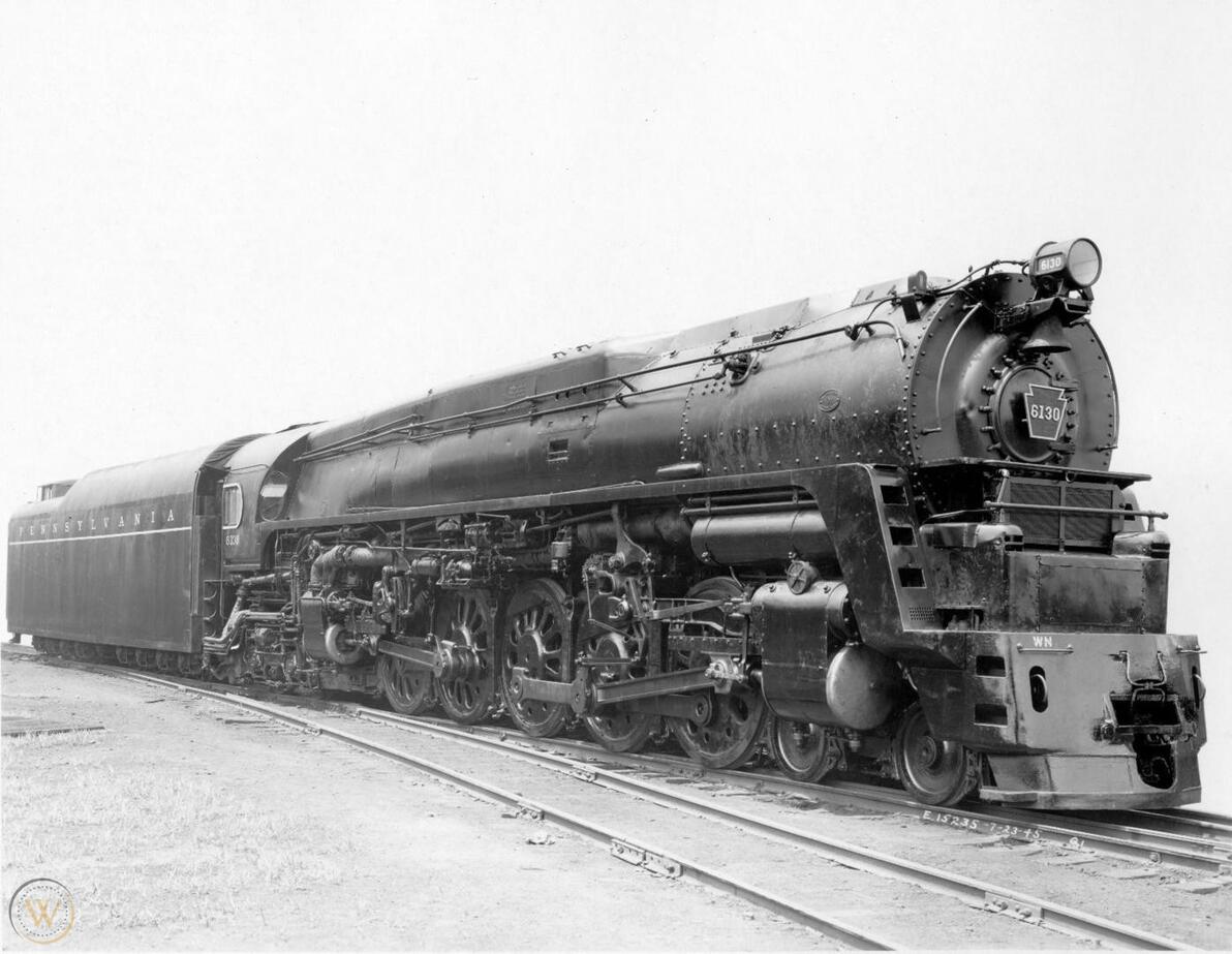 【科普】采用“复式”传动的美国宾夕法尼亚铁路Q1型和Q2型蒸汽机车 - 哔哩哔哩