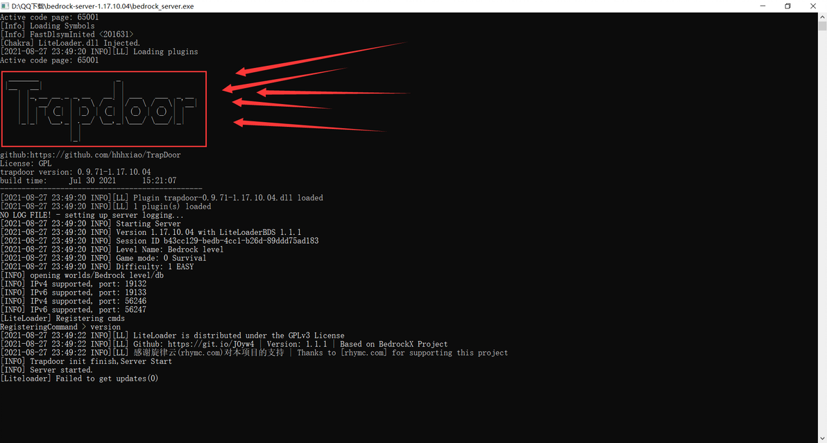 [MCBE-Win10]BDS服务端开服教程与TrapDoor插件装载教程 - 哔哩哔哩