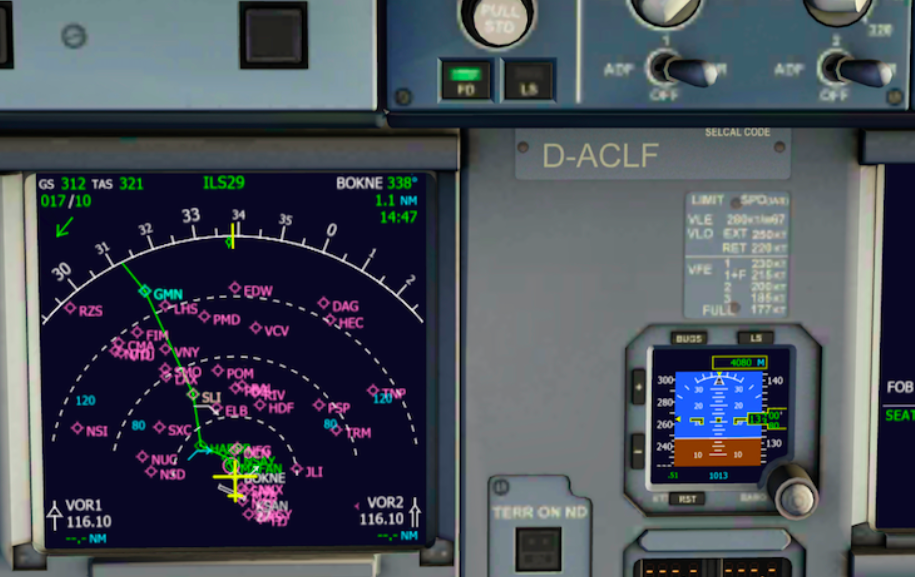 【A320 Magnifier】导航显示器（Navigation Display/ND） - 哔哩哔哩