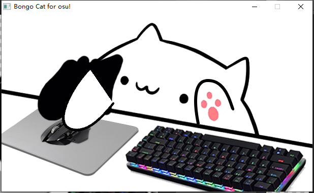 游戏、绘画、pc音游up主/主播必备超萌插件bongo cat! - 哔哩哔哩