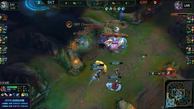 GRF艰难扳回一局SKT必胜！Khan被打穿死超鬼，Teddy一打五举动太扎心 - 哔哩哔哩