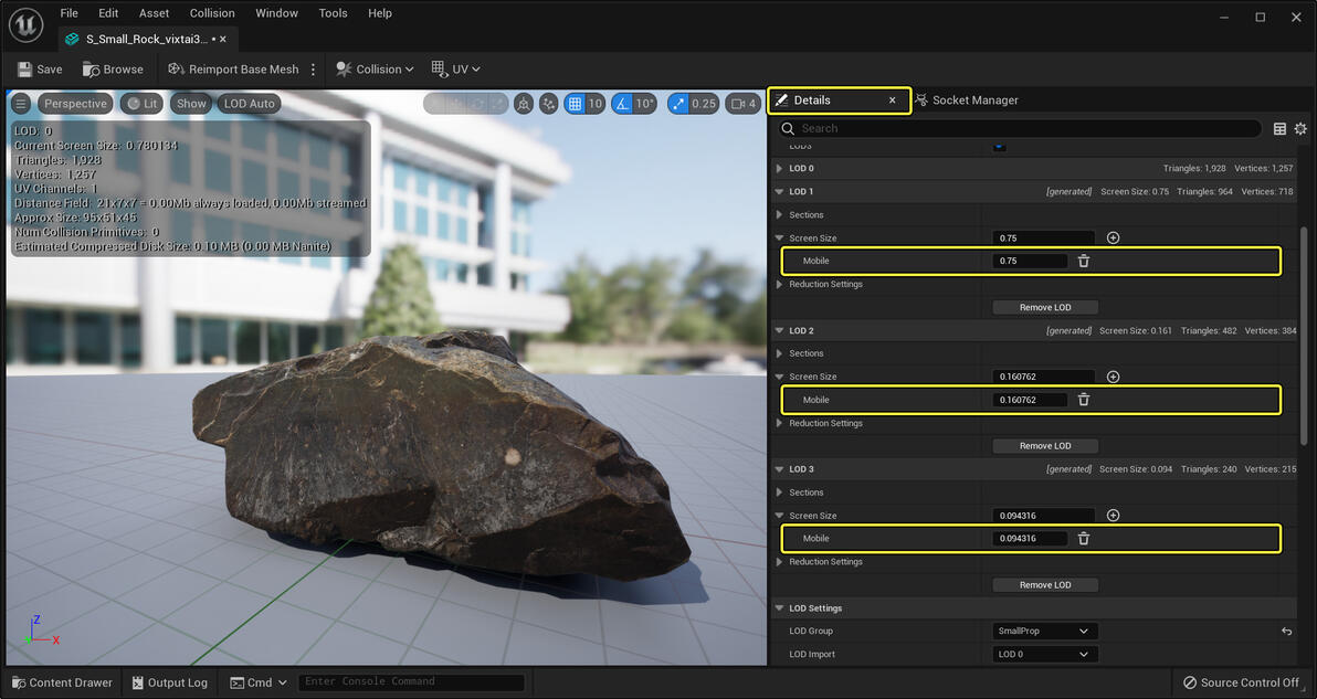 UE5管理内容-为不同平台优化LOD屏幕大小 - 哔哩哔哩