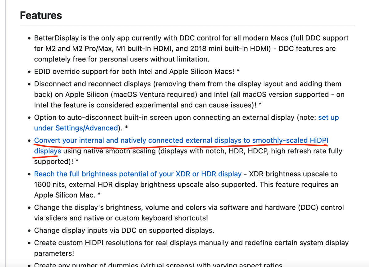 mac开启hidpi、高刷，使用BetterDisplay - 哔哩哔哩
