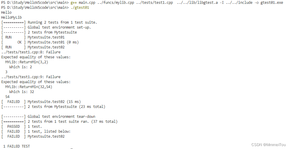 Win10下VScode C++环境配置,Cmake与Gtest的简易使用 - 哔哩哔哩