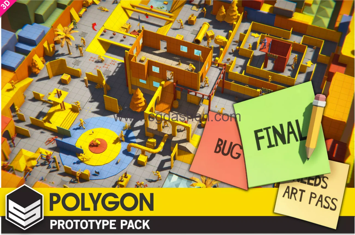POLYGON Prototype – Low Poly 3D Art by Synty 1.3 低多边形3D艺术 - 哔哩哔哩