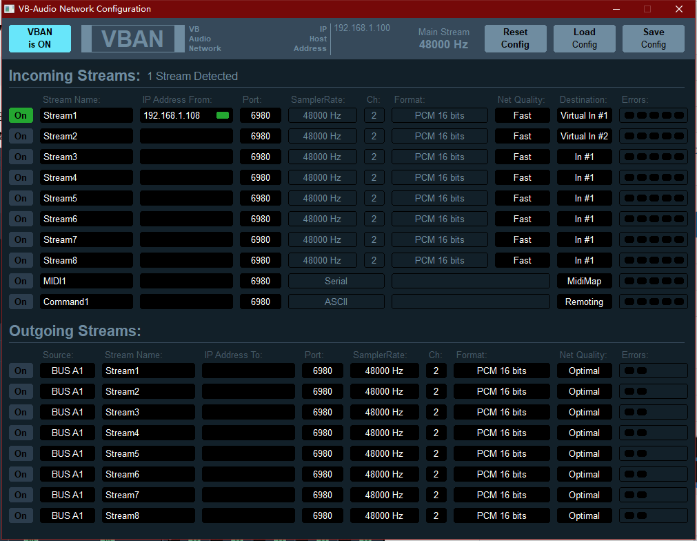 【快乐航】畅想日常 番外（四）本地网络音频串流软件VBAN - 哔哩哔哩