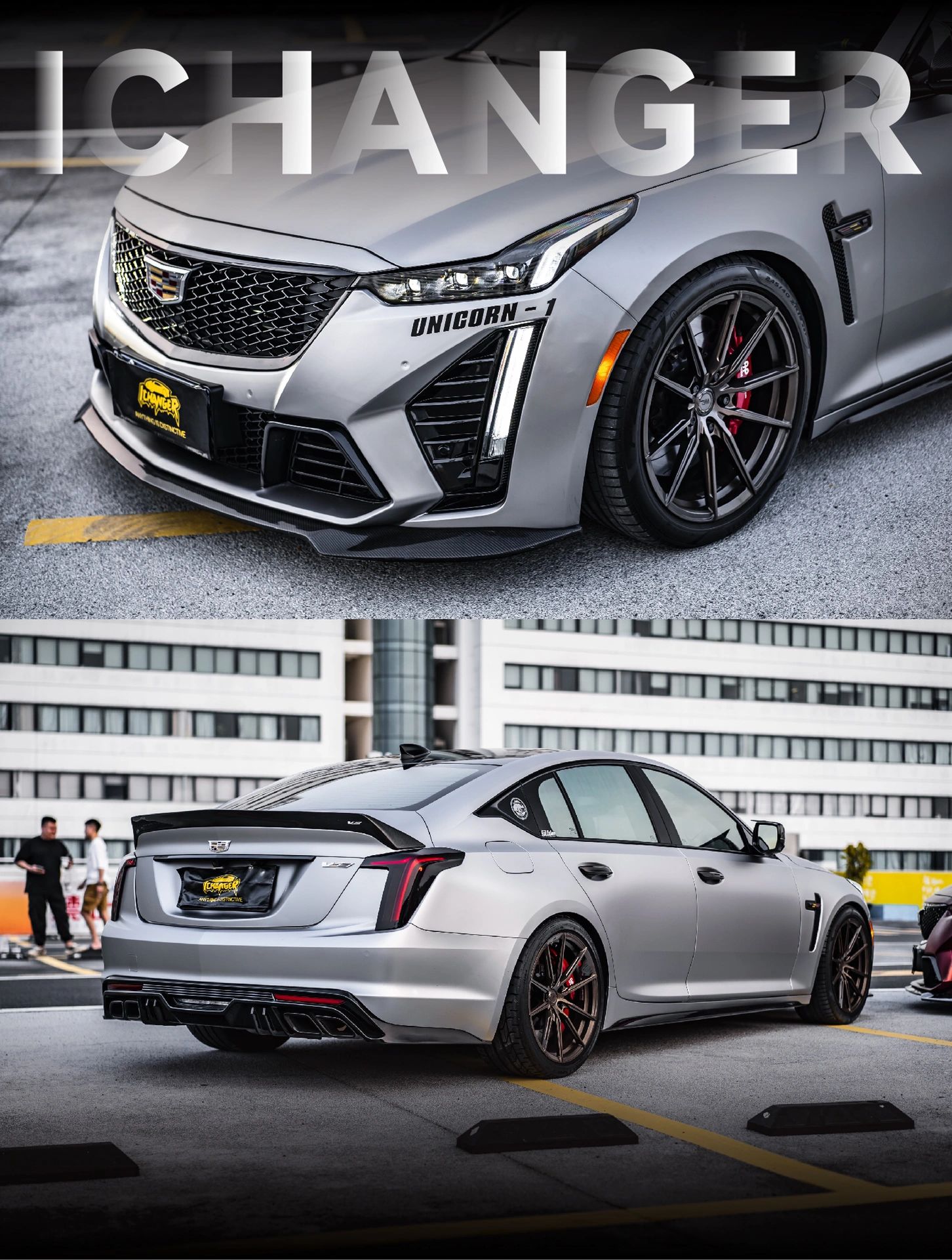 凯迪拉克CT5-Ichanger改色膜经典银黑，霸气侧漏 - 哔哩哔哩