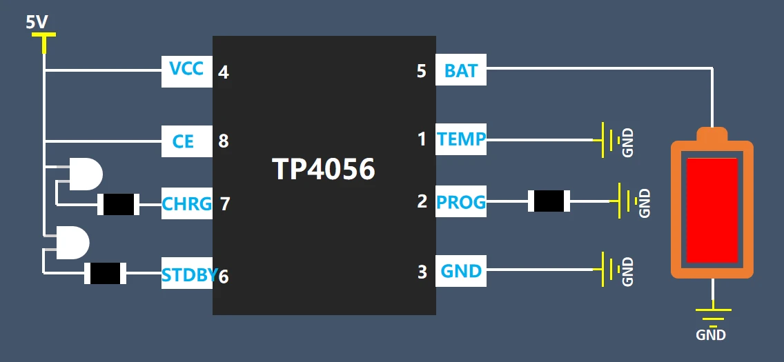 如何设计一个锂电池充电电路（TP4056） - 哔哩哔哩
