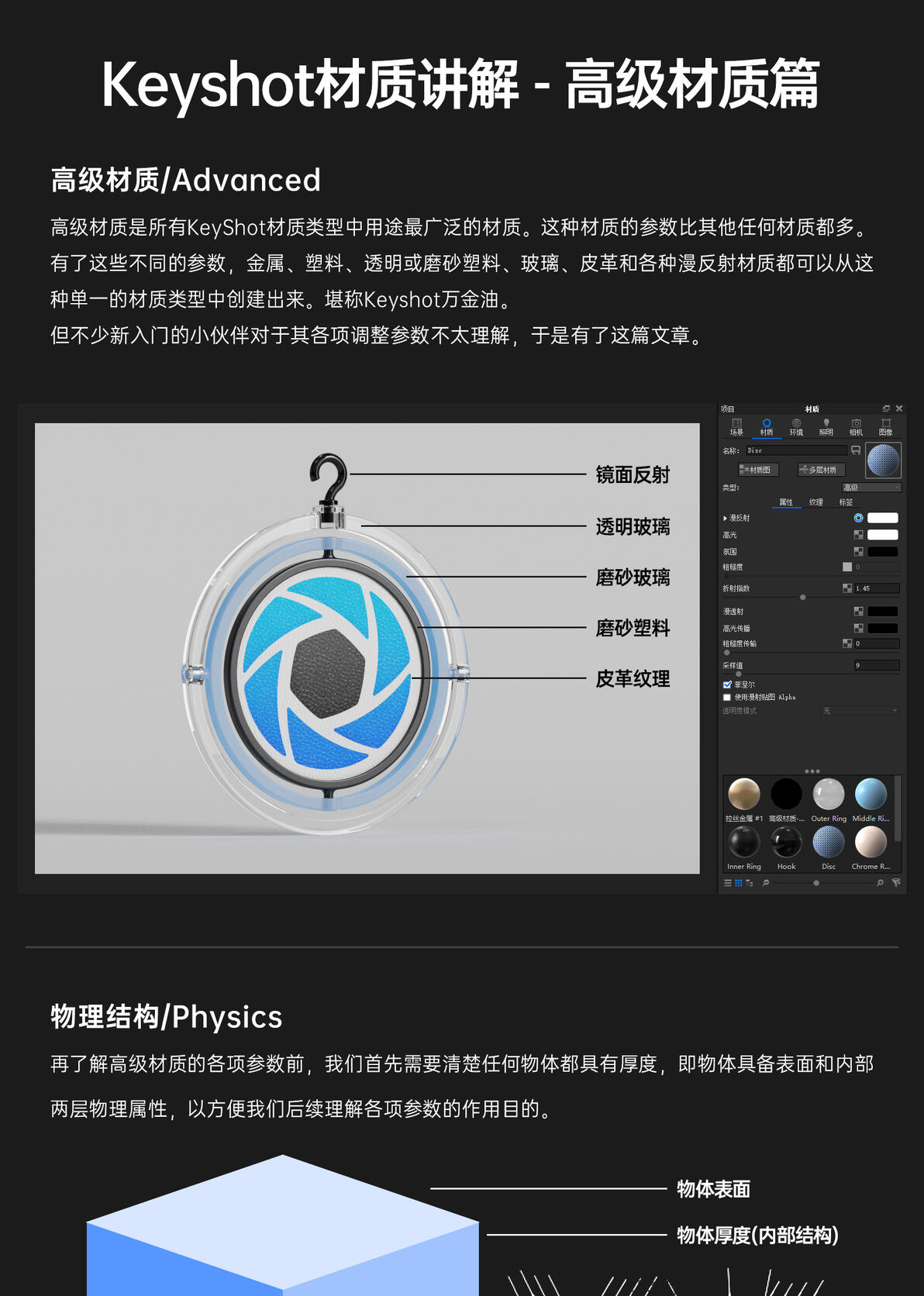 Keyshot材质讲解 - 高级材质篇 - 哔哩哔哩