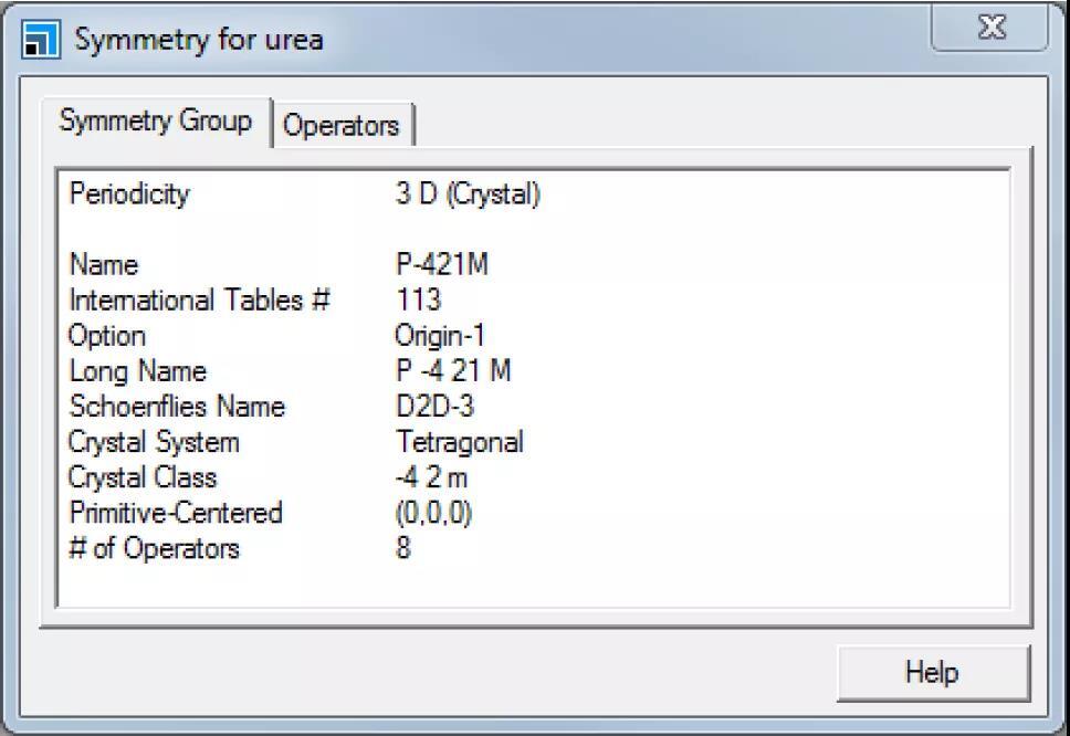 Materials Studio官方教程：Forcite——有无对称约束下的尿素晶体的几何优化 - 哔哩哔哩