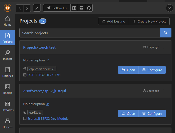 【教程】ESP32/ESP8266 使用VS Code+PlatformIO构建Arduino项目 - 哔哩哔哩