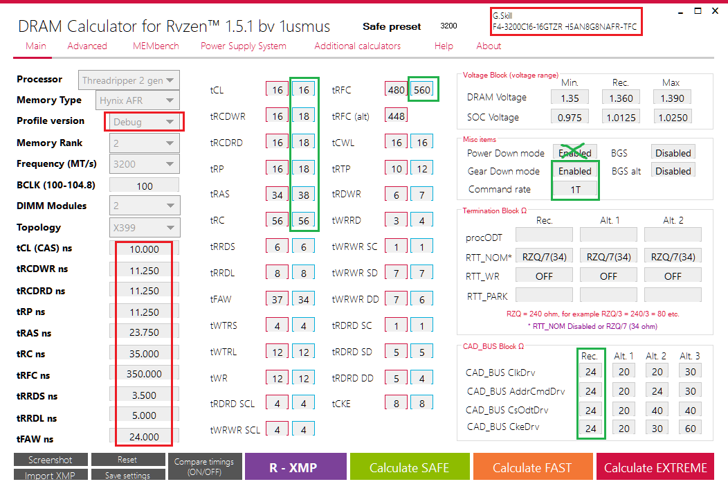 教你怎么使用Ryzen_DRAM_Calculator (详细版β1.1*) - 哔哩哔哩