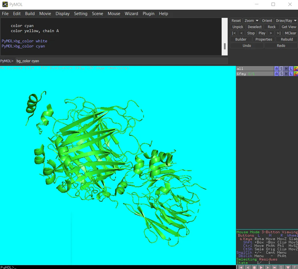 PyMOL：您真正需要知道的 10 个非常基本的命令【01】 - 哔哩哔哩