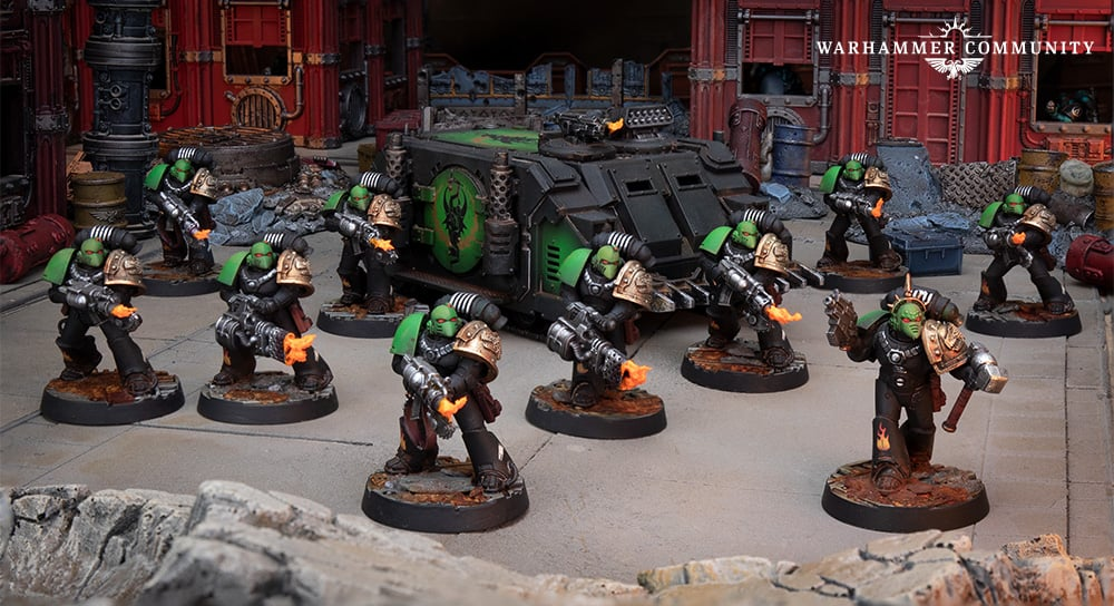 [战锤 荷鲁斯之乱 新单位翻译] 火蜥蜴拥火者小队 与 阿尔法军团埃弗里特袭扰精英 - 哔哩哔哩