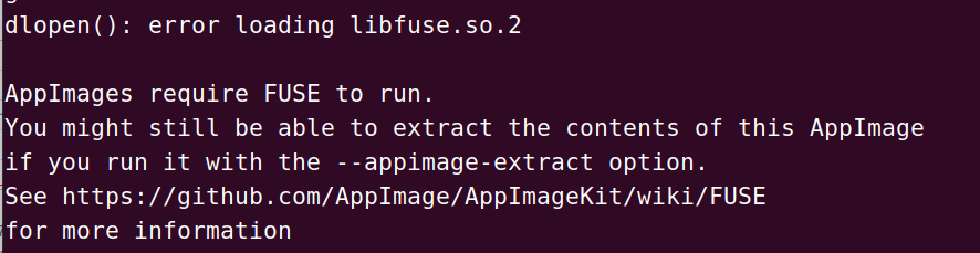 ubuntu安装AppImage运行环境；UBUNTU运行AppImage报错解决办法 - 哔哩哔哩