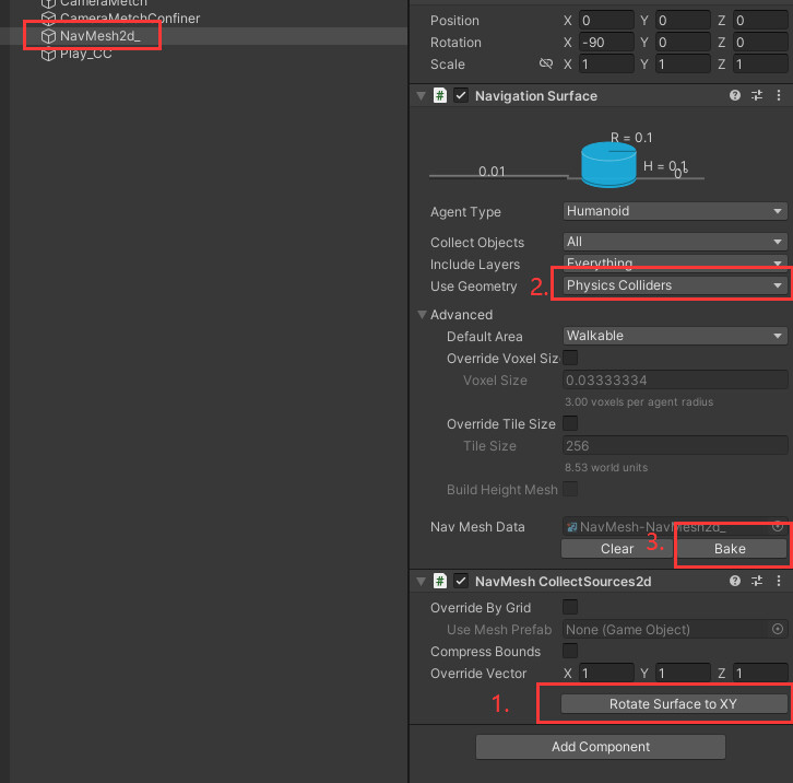 关于Unity2d自动寻路插件NavMeshPlus的使用以及遇到的问题 - 哔哩哔哩