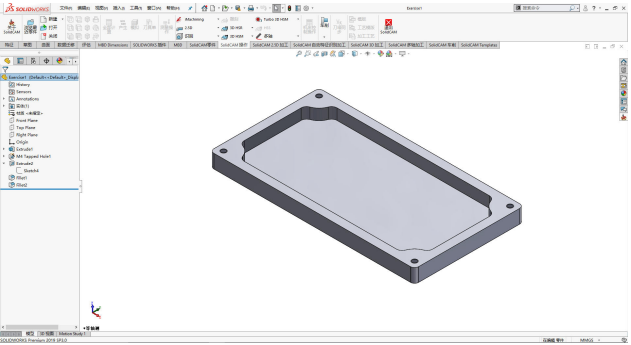 SolidCAM进入铣削编程界面操作步骤 - 哔哩哔哩