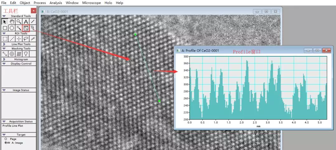 Digital Micrograph实例教程(1)：如何测量高分辨电镜图片中的晶面间距？ - 哔哩哔哩