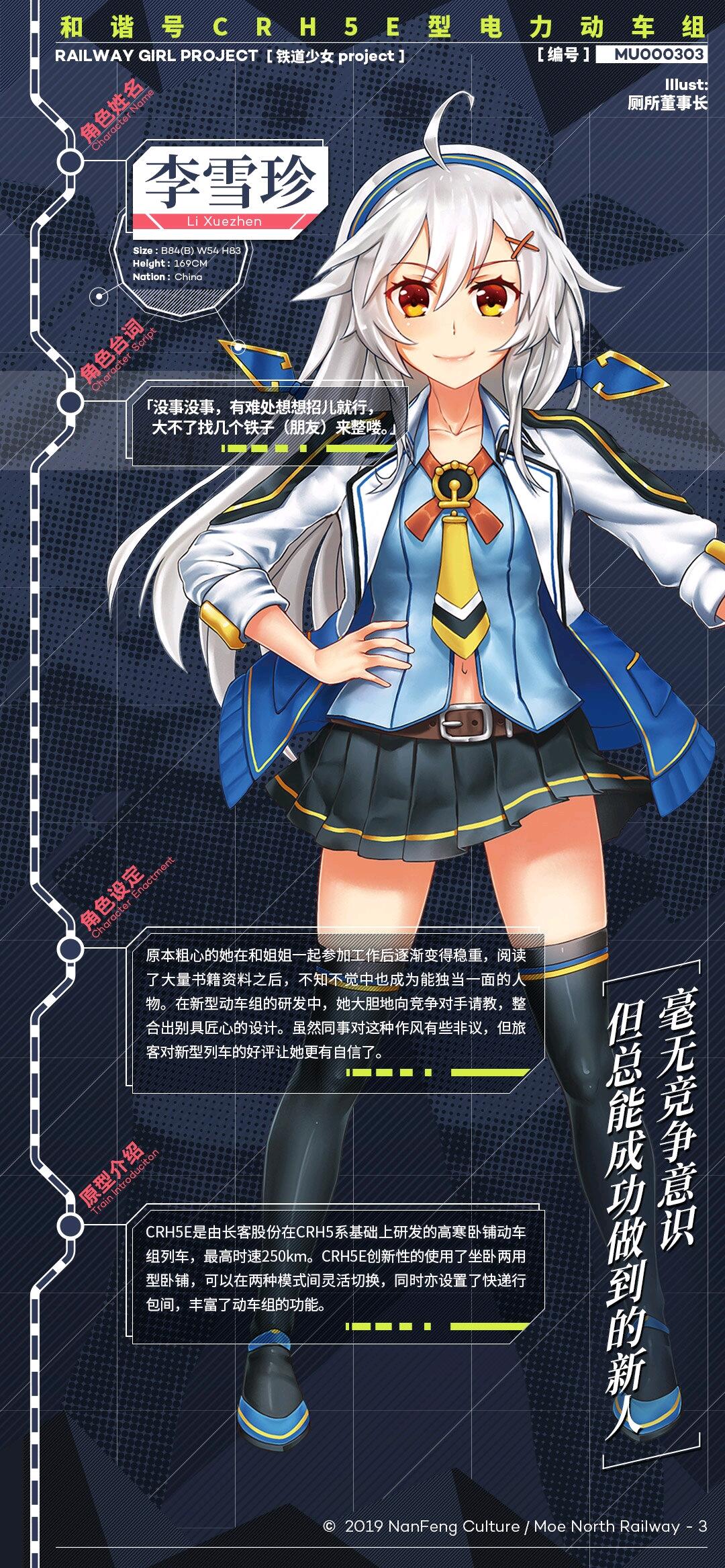 铁道少女project 人物角色介绍图总计（闲的蛋疼）动车篇 - 哔哩哔哩