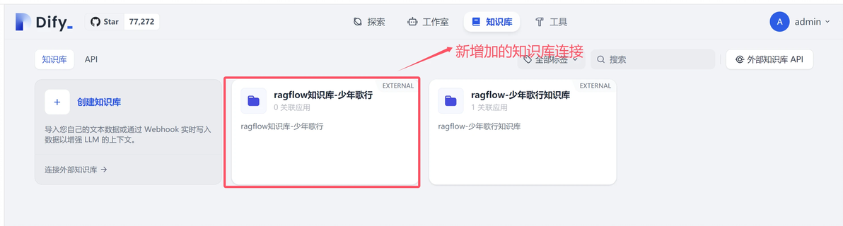 dify案例分享-知识库检索整合Ragflow - 哔哩哔哩