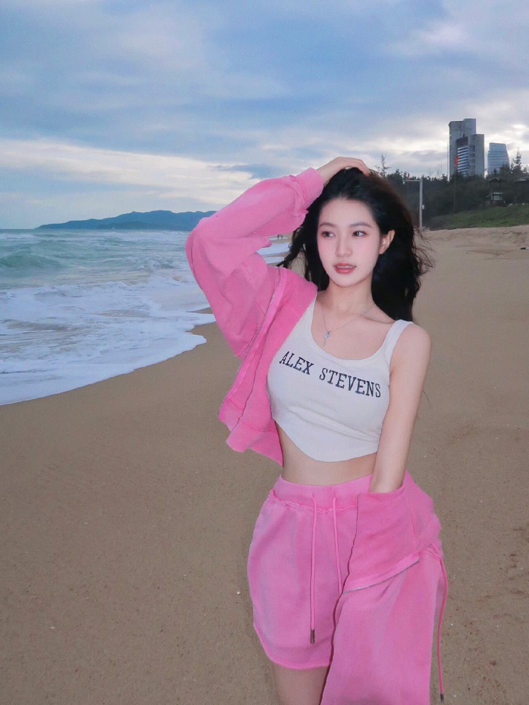海边甜妹青春味 粉红 纯情女高 青春 高甜 哔哩哔哩