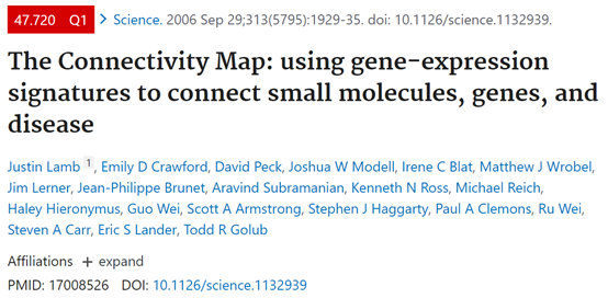 生信新玩法—Connectivity Map (CMap) - 哔哩哔哩
