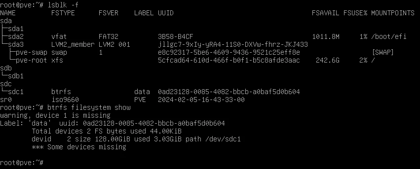 [1.1] 数据硬盘分区：Btrfs文件系统 - 从零开始的NAS/小型服务器搭建 - 哔哩哔哩