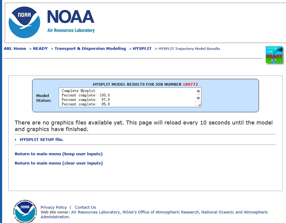 HYSPLIT 后向轨迹模型-在线版 - 哔哩哔哩