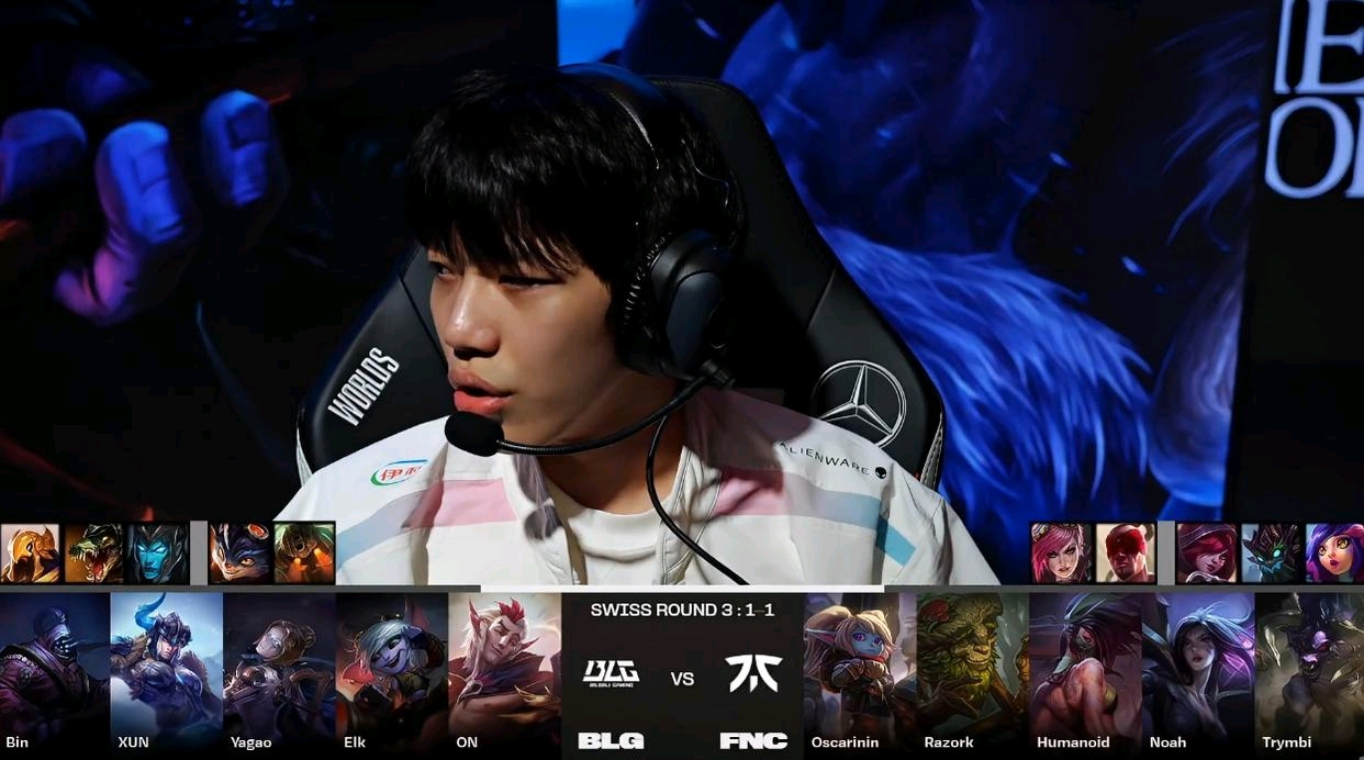 Bin武器大师天神下凡！BLG拒绝连败，成功击败FNC - 哔哩哔哩