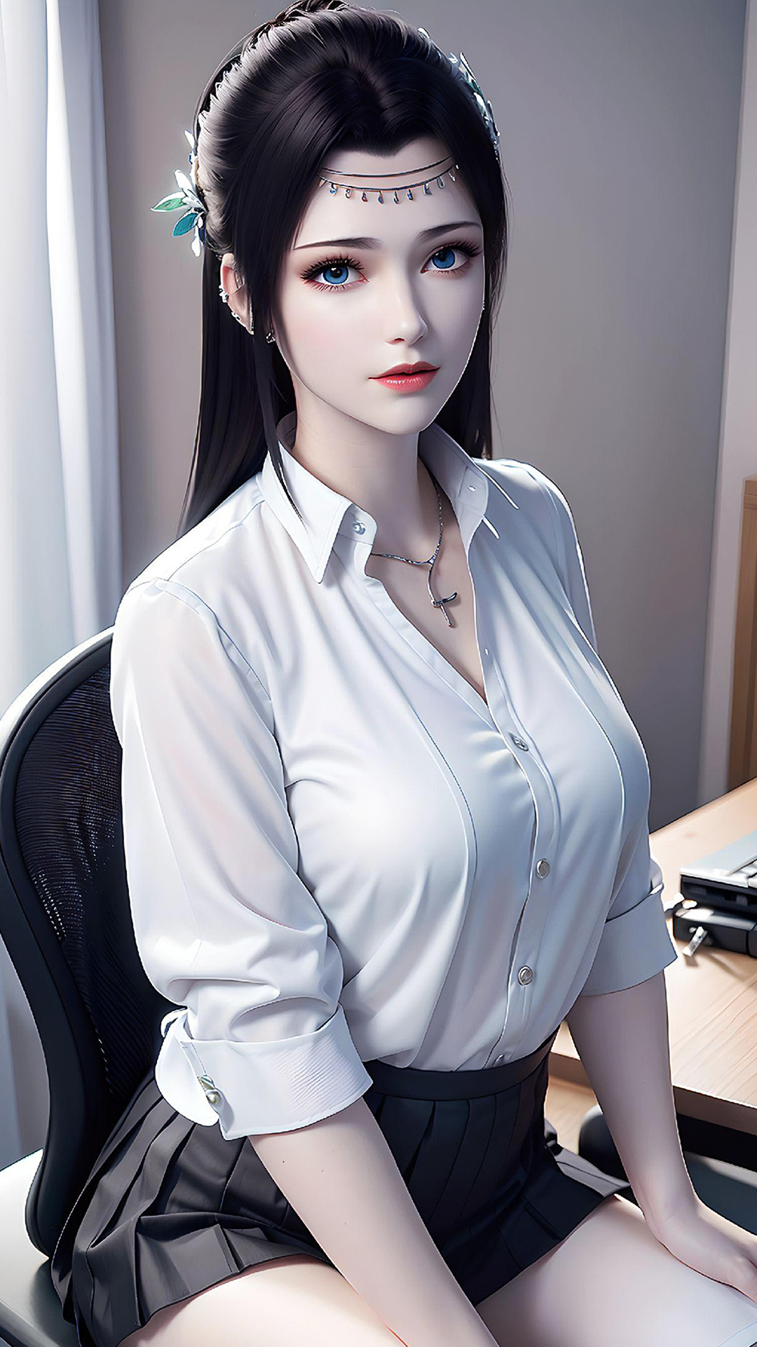 《斗破苍穹》国漫女神ai全屏高清手机壁纸：云韵与小医仙 哔哩哔哩