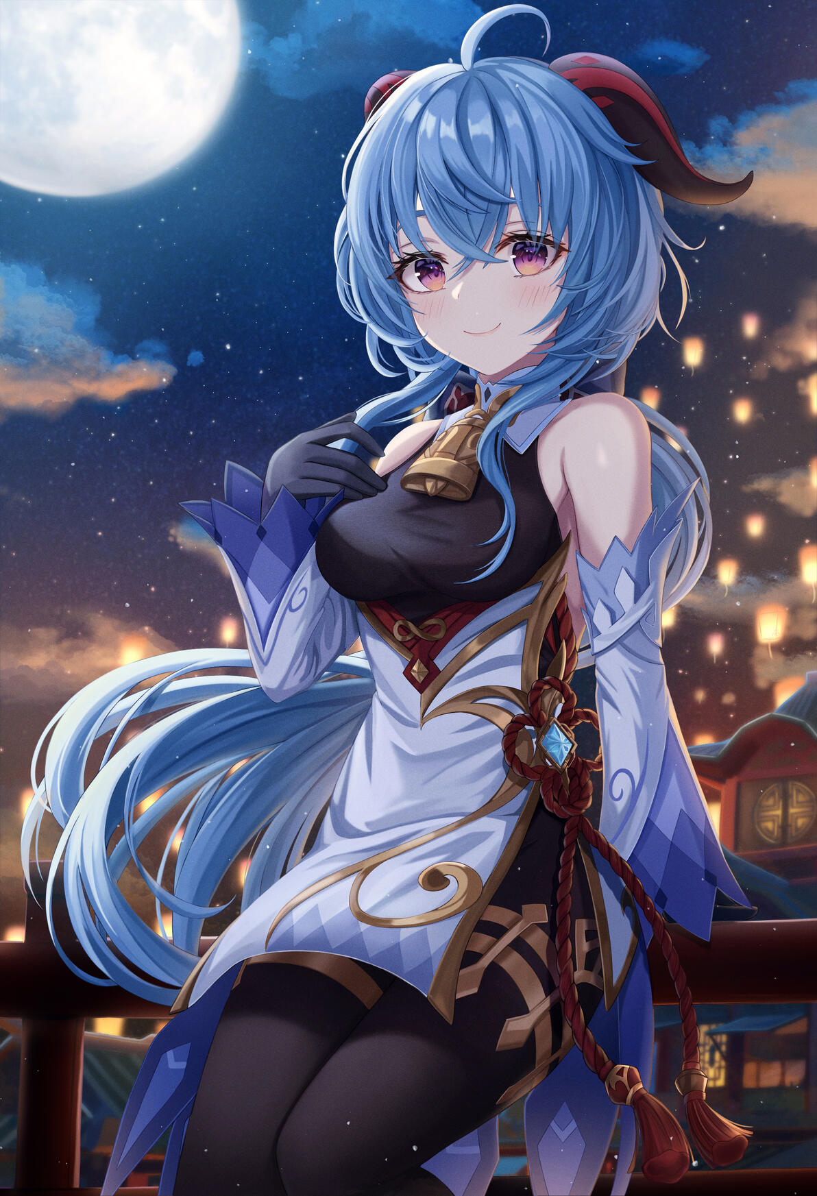 【原神】p站美图集———椰羊篇（甘雨） - 哔哩哔哩