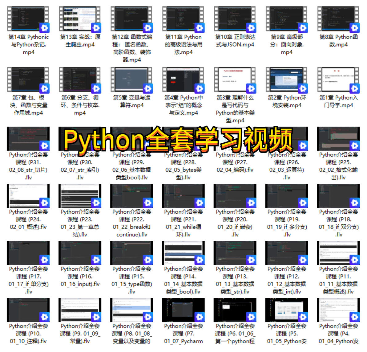 2024Python资料大全（Python安装包pycha激活+学习视频） - 哔哩哔哩