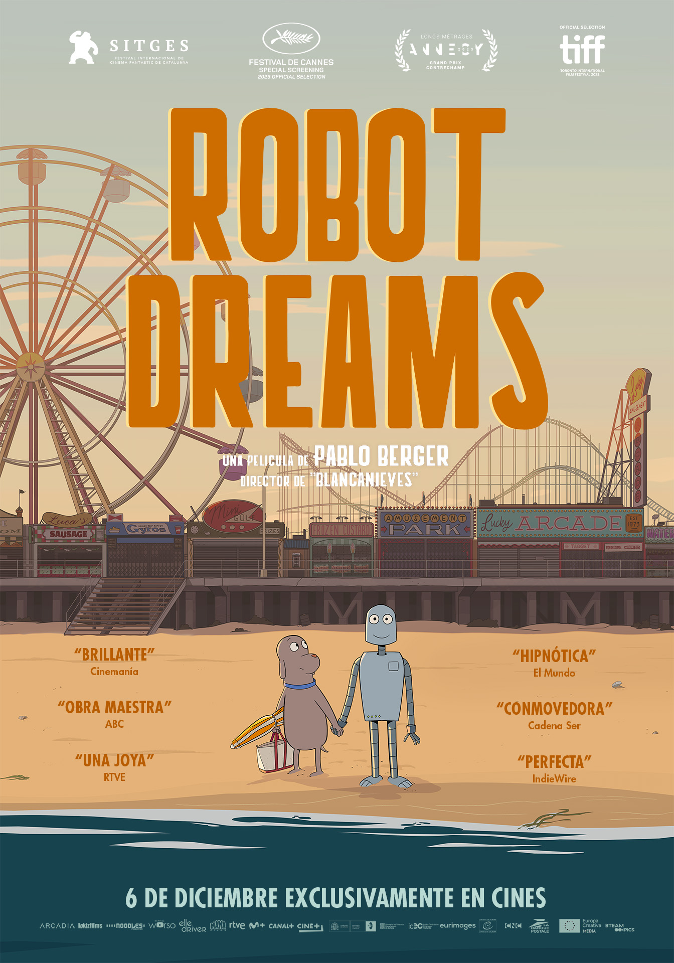 电影【机器人之梦 Robot Dreams】推荐指数：三星半，一部电影，一首歌勾起了多少人的 - 哔哩哔哩